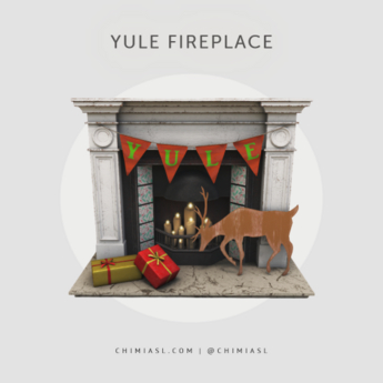 Second Life Marketplace - Yule Fireplace
